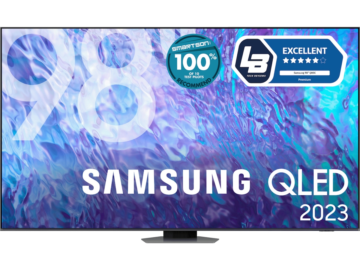 Samsung 98" Q80 QLED 4K TV TQ98Q80C - Över 80 tums TV | Komplett.se