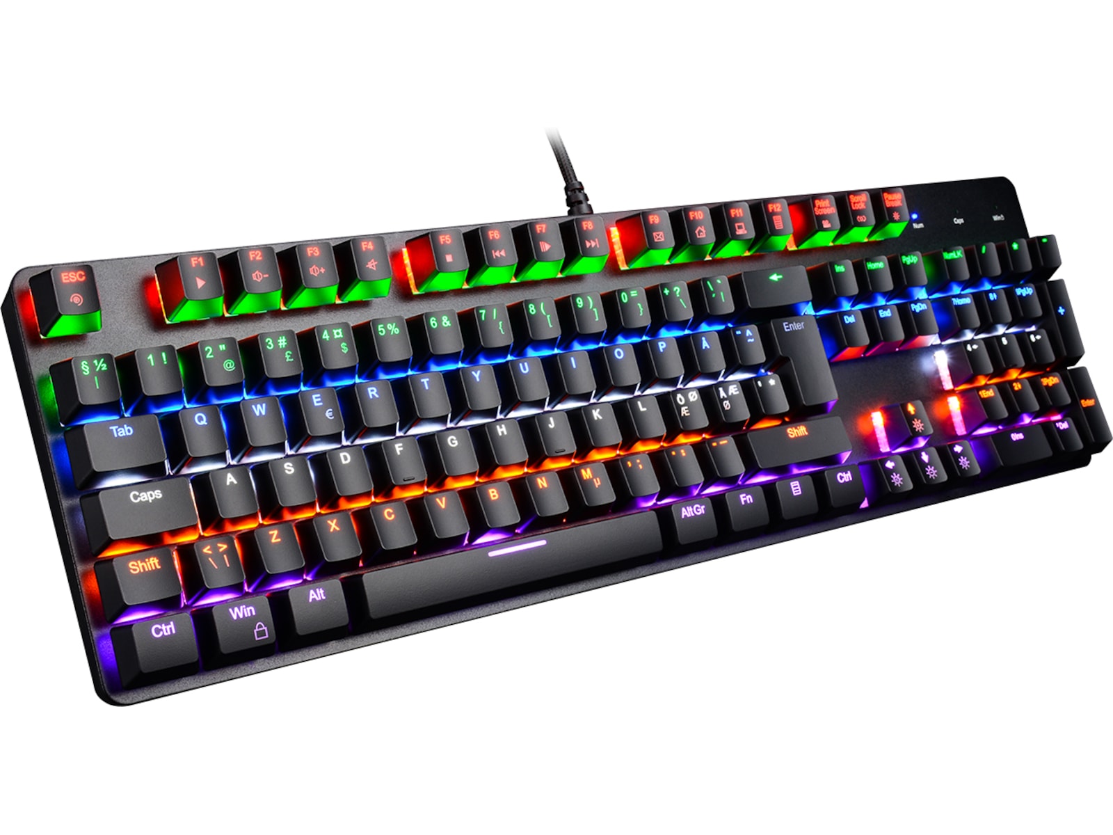 Zar Gamingtangentbord (svart) - Komplett.se